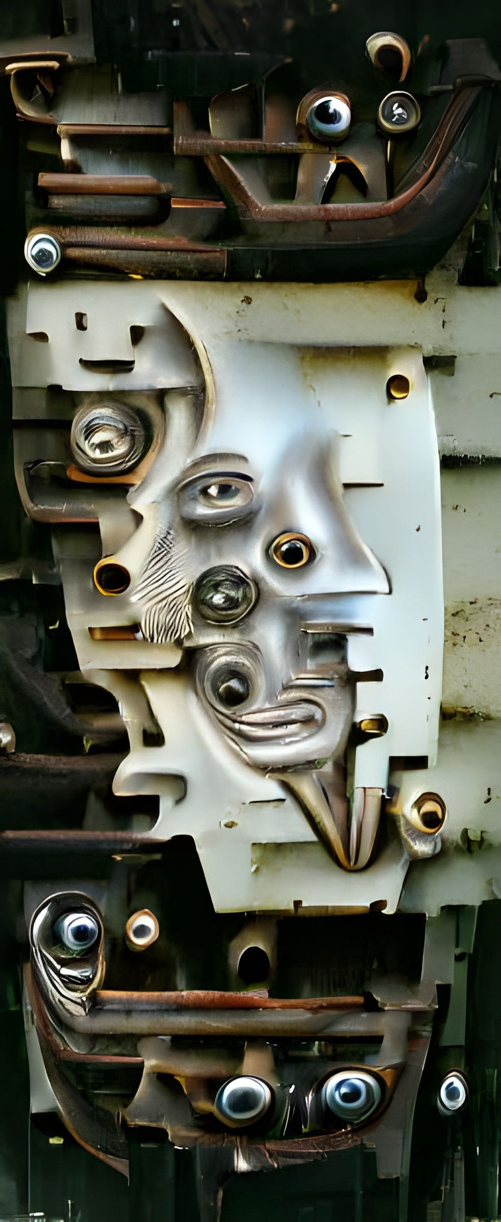 Mechanical Faces - AI Generated Artwork - NightCafe Creator