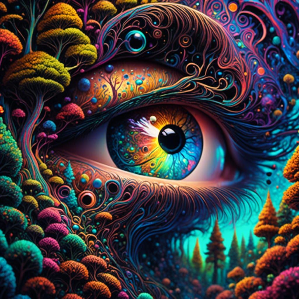 Trippy Eye - AI Generated Artwork - NightCafe Creator
