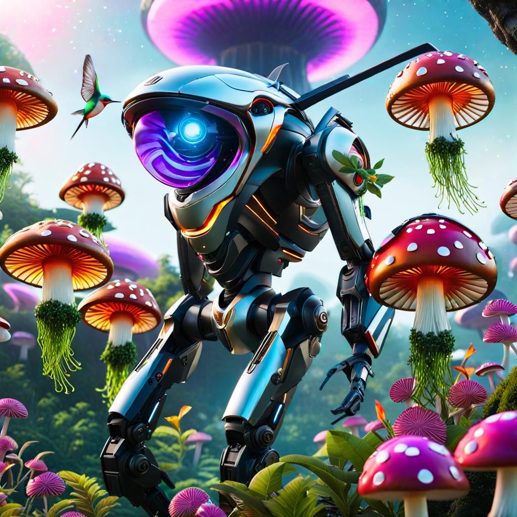 Brightside Gardenbot - AI Generated Artwork - NightCafe Creator