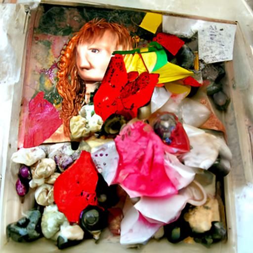 40 Van Eyck colors (dust rose, linseed gist), asphalt rusty cement ...