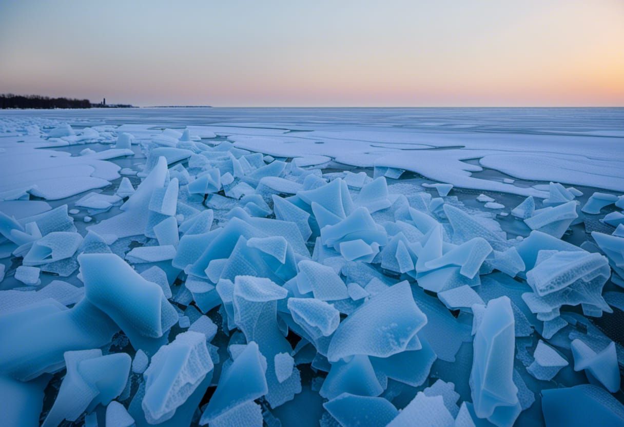 Ice shards - AI Generated Artwork - NightCafe Creator