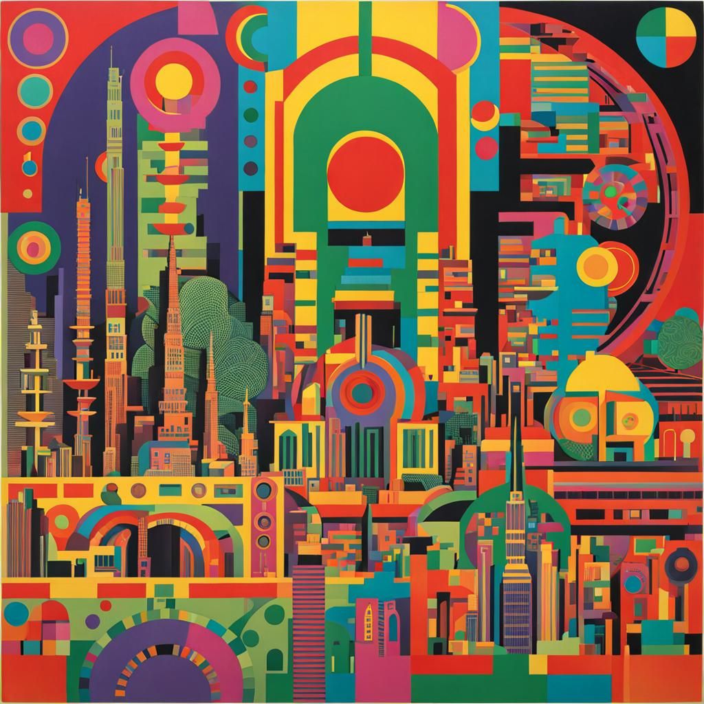Eldritch forest, pop-art style of Eduardo Paolozzi - AI Generated ...