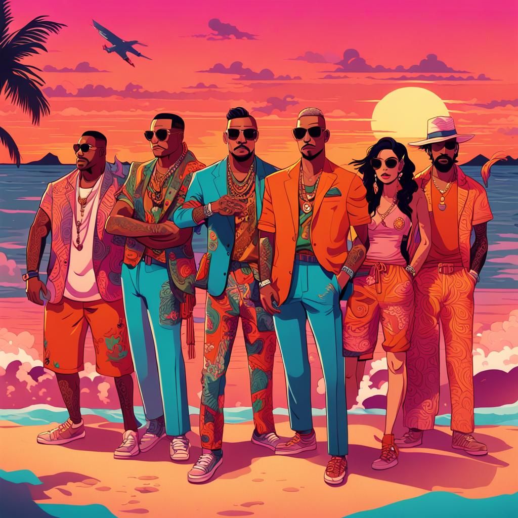 Gangs of Miami - AI Generated Artwork - NightCafe Creator