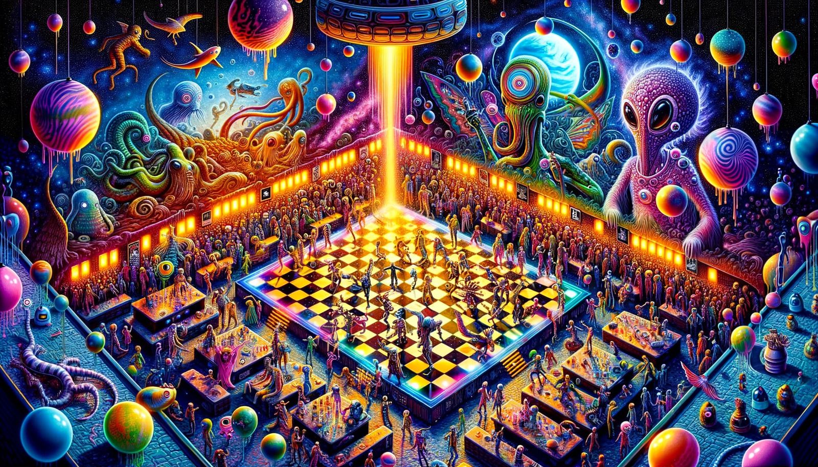 Intergalactic Dance Club. - AI Generated Artwork - NightCafe Creator