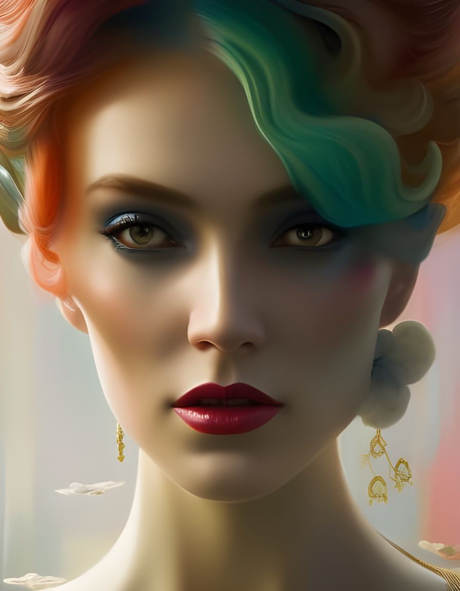 Futuristic Delicate Clown - PORTRAIT 85 - AI Generated Artwork ...