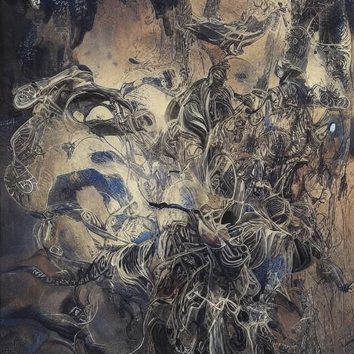 Magic Ink flow: 8k resolution photorealistic masterpiece: by Aaron ...