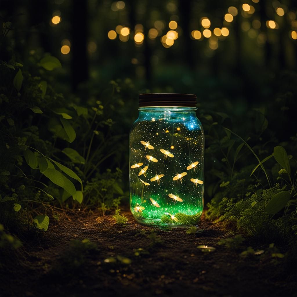 Fireflies - AI Generated Artwork - NightCafe Creator