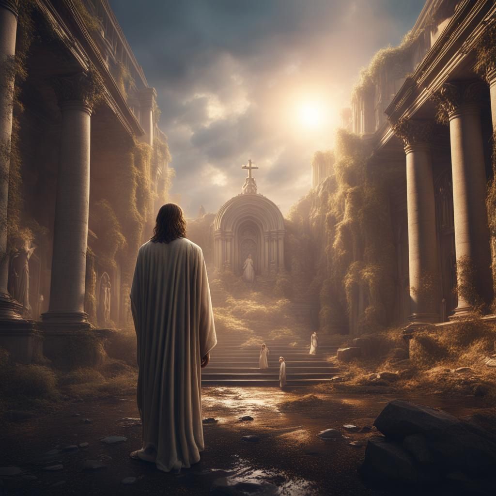 jesus christ is among us, reality, 4k, hdr resolution, 1536 fps, empty ...