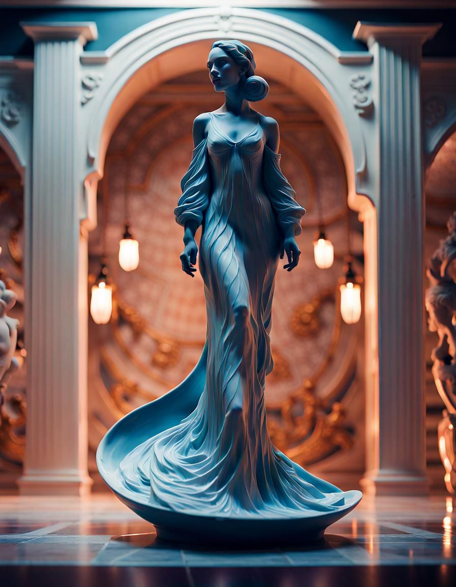 Liquid dress - AI Generated Artwork - NightCafe Creator