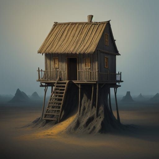 MINERS SHACK IN THE SALT FLATS - MINERS SHACK IN THE SALT FL...