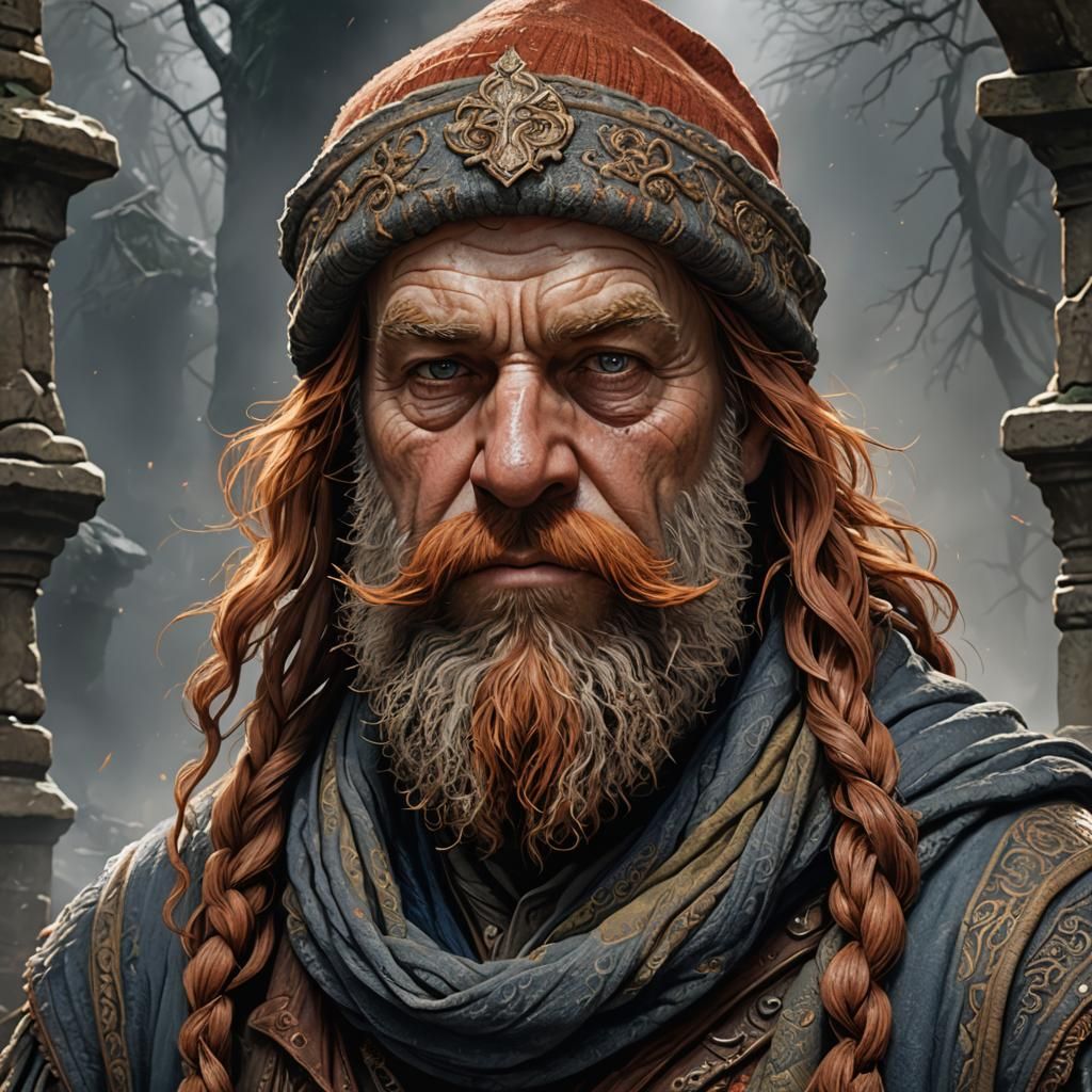 Grizzled Dwarf Magic-User - AI Generated Artwork - NightCafe Creator