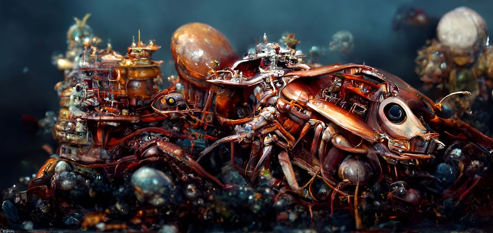Mecha Crustacean - AI Generated Artwork - NightCafe Creator