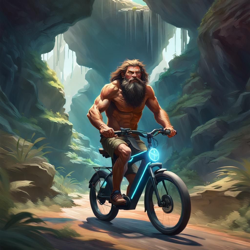 Caveman Training - AI Generated Artwork - NightCafe Creator