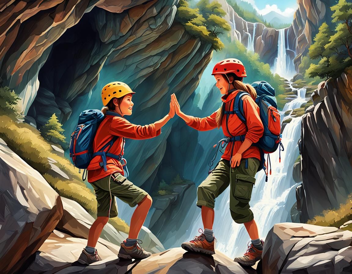 High five yes we made it - AI Generated Artwork - NightCafe Creator