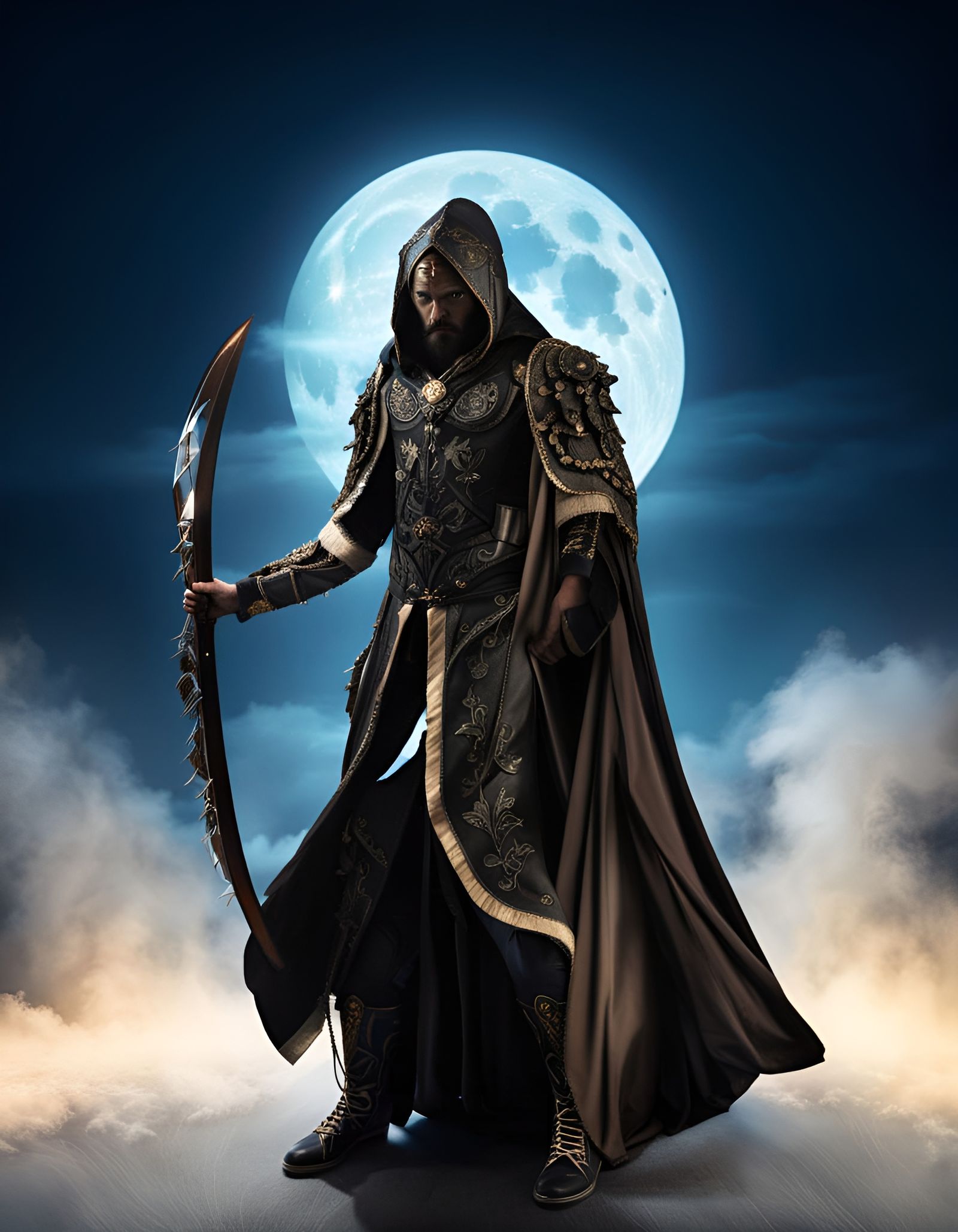 Moon Archer - AI Generated Artwork - NightCafe Creator