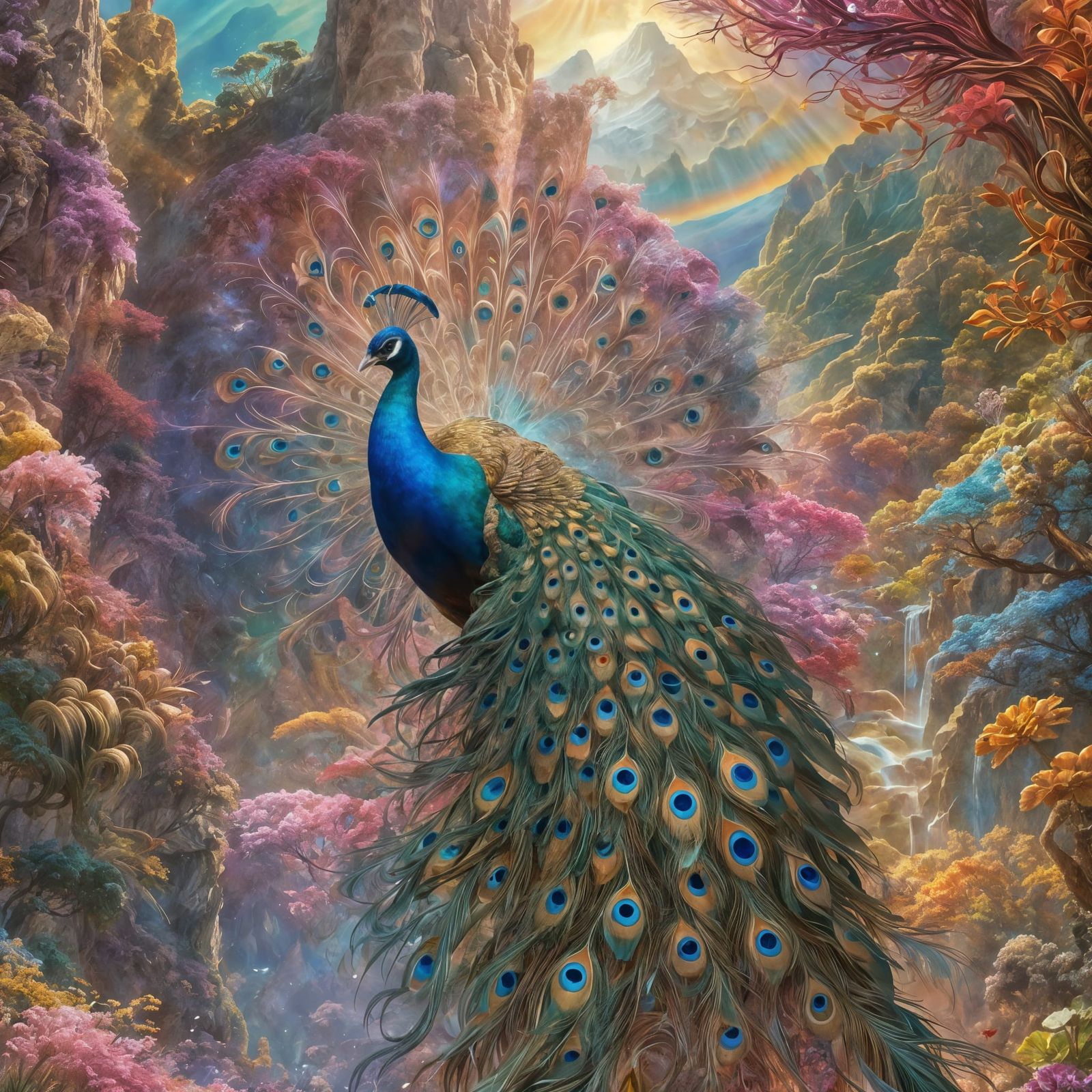 Amistad Peacock - Surreal Celestial Peacock Reimagines Parad...