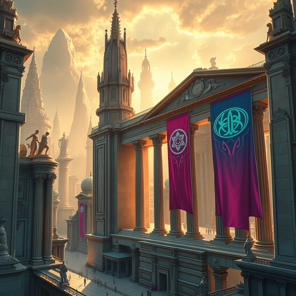 Ancient Rome Meets Futuristic Splendor in Vibrant ... - AI Art