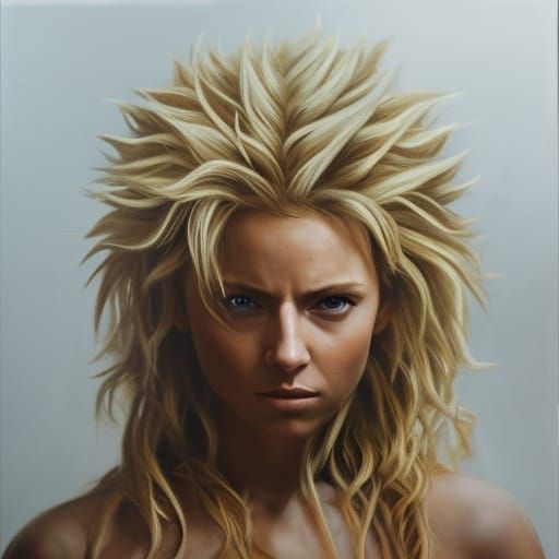 Live action film, Realistic and Beautiful Super Sayayin female in a combat, trending on ...