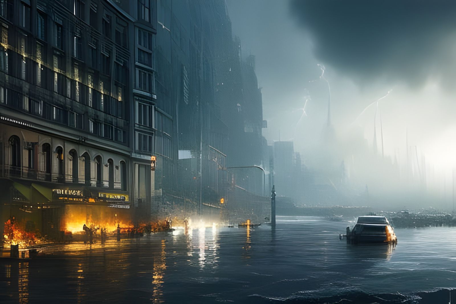 Flooding - AI Generated Artwork - NightCafe Creator