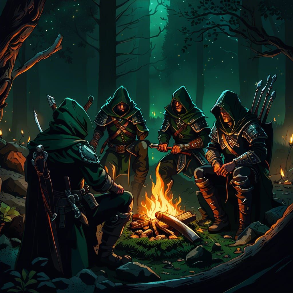 Bandit Camp - AI Generated Artwork - NightCafe Creator