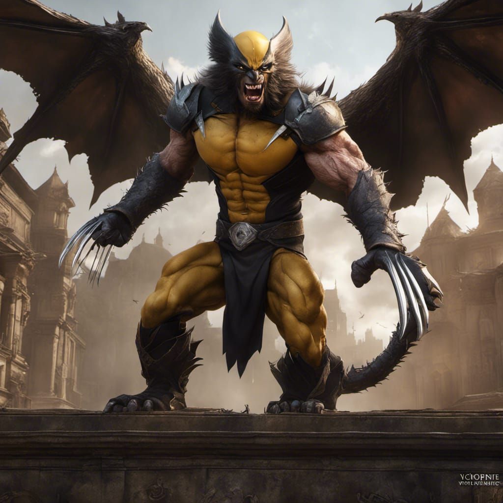 Wolverine dragon hybrid - AI Generated Artwork - NightCafe Creator
