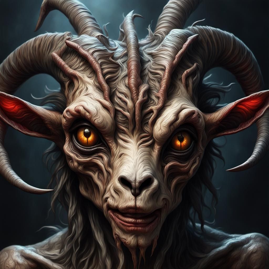 Alien goat - AI Generated Artwork - NightCafe Creator