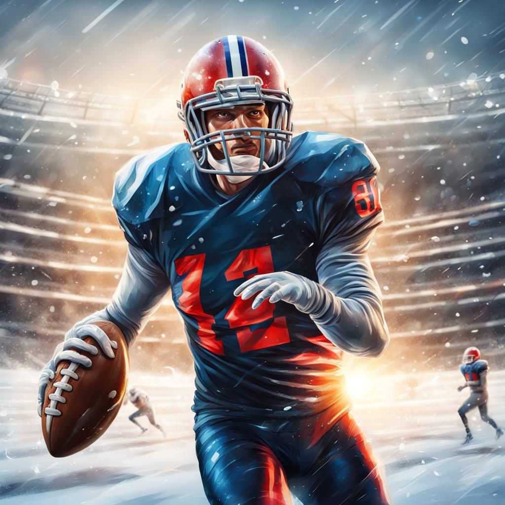 Winter Football - AI Generated Artwork - NightCafe Creator