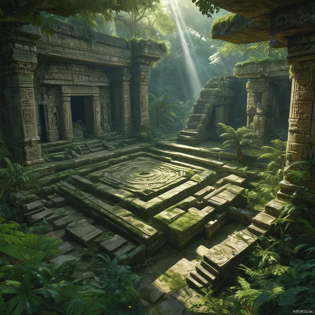 Mayan Temple - AI Generated Artwork - NightCafe Creator