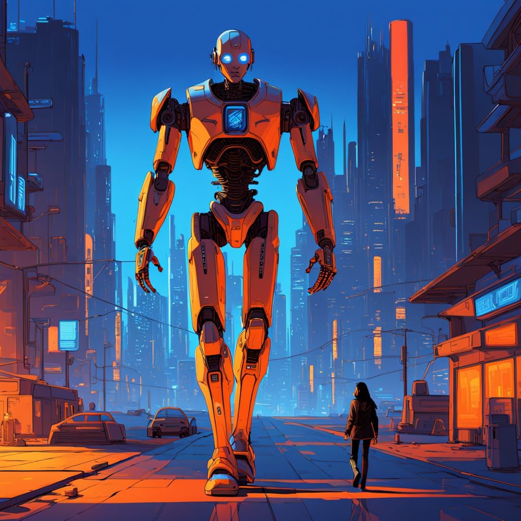 Follow me robot concept art - Futuristic Robot Companion in ...