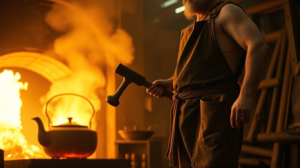 The legendary kettle maker from the kettle myth