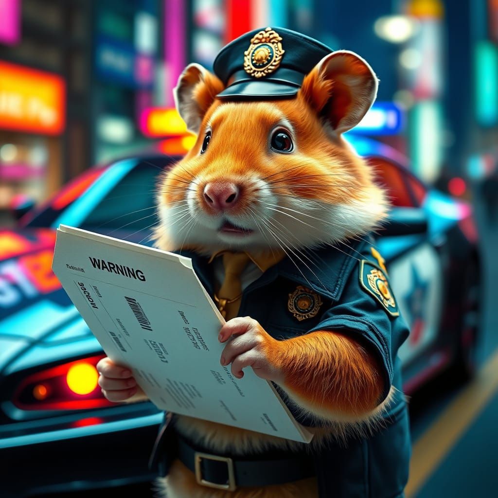Caught by the hamster police 🚔🐹🚨