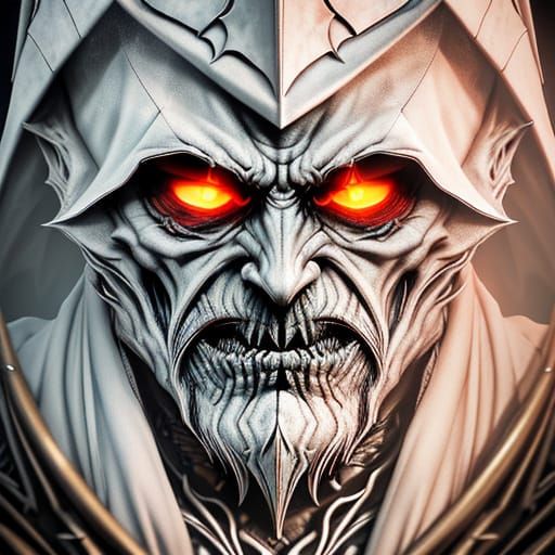 Intimidating Dark Lord Emerges from Gothic Shadows - AI Art