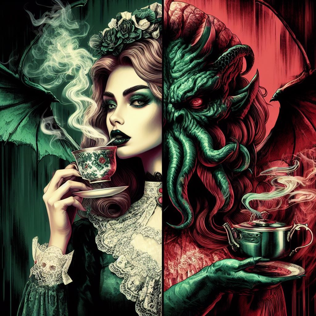 Cthulhu Witch Tea - AI Generated Artwork - NightCafe Creator