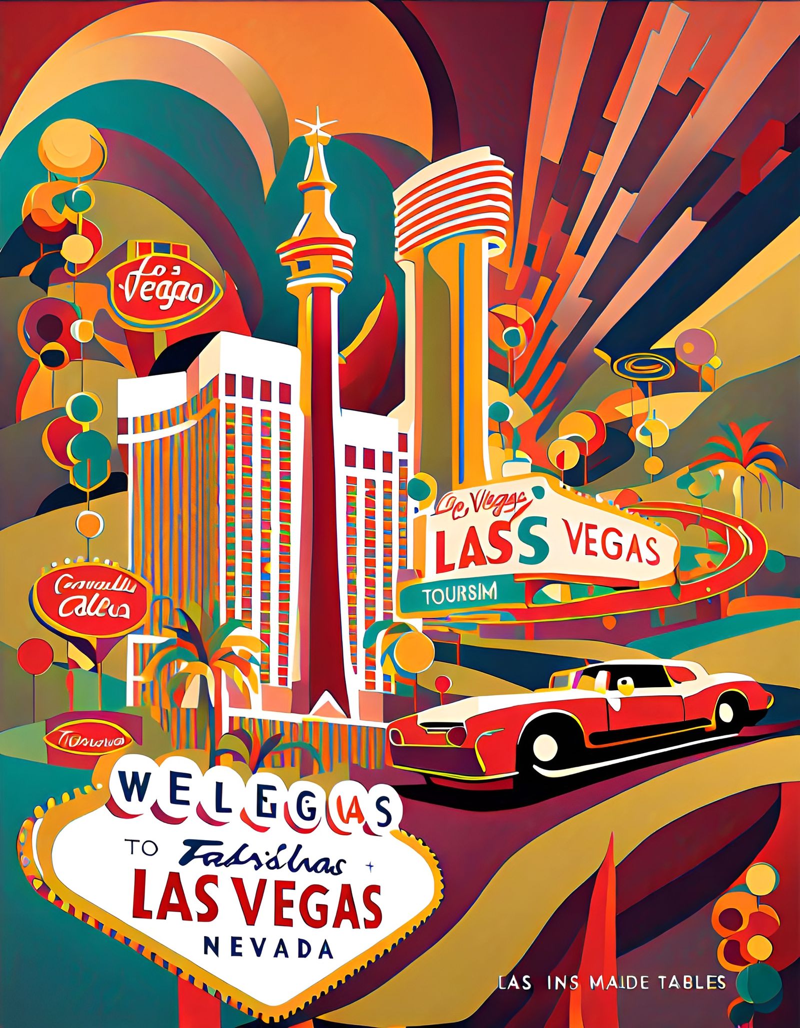They made me an advertising poster for Las Vegas tourism that includes ...