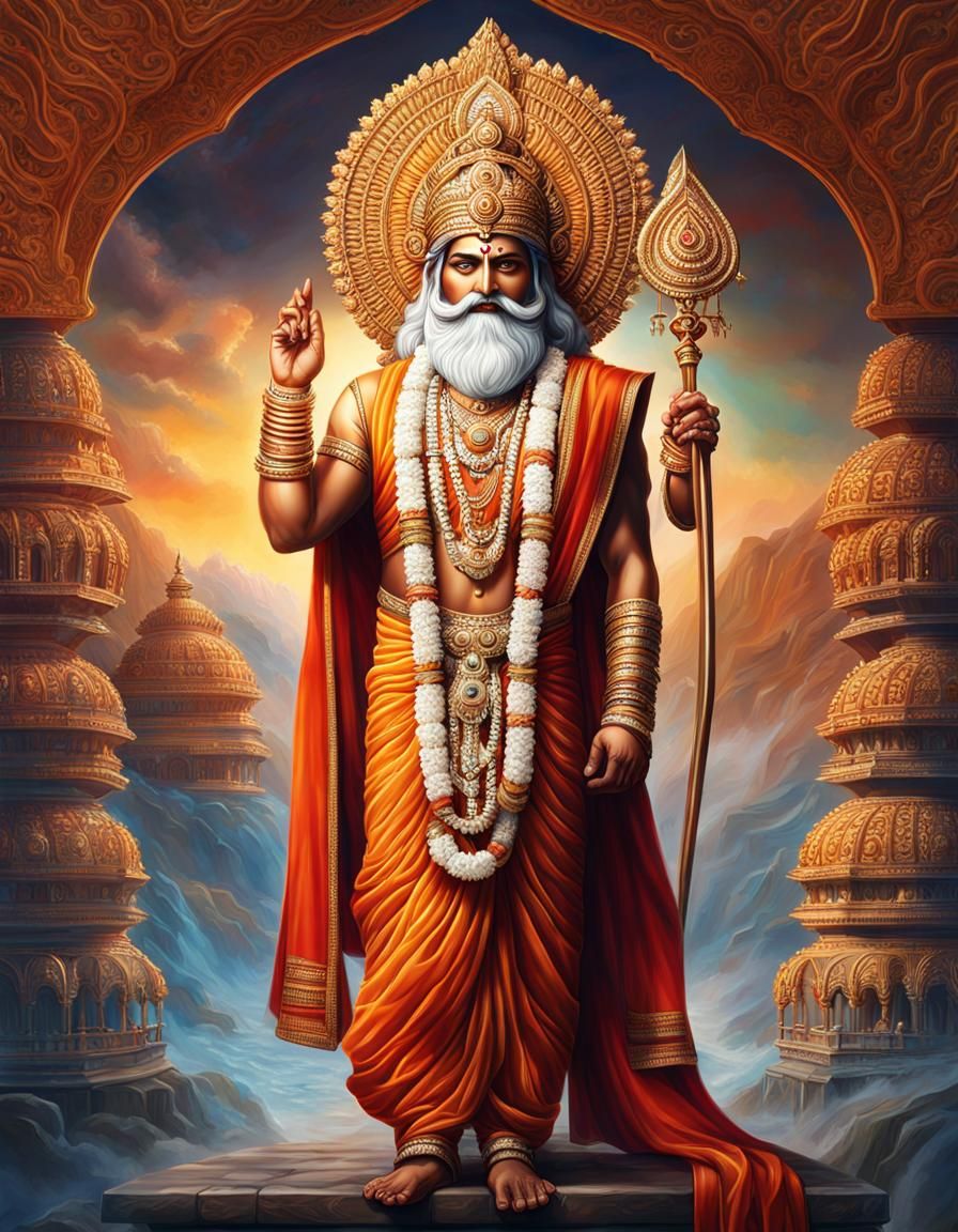 Visualize the reverence and worship of Bhishma Pitamah in Indian ...