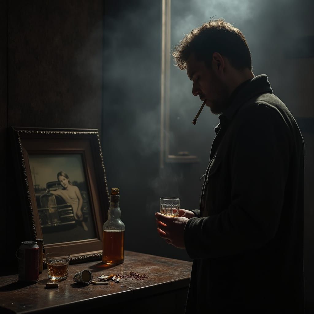 A Melancholic Farewell to a Life of Reckless Aband... - AI Art