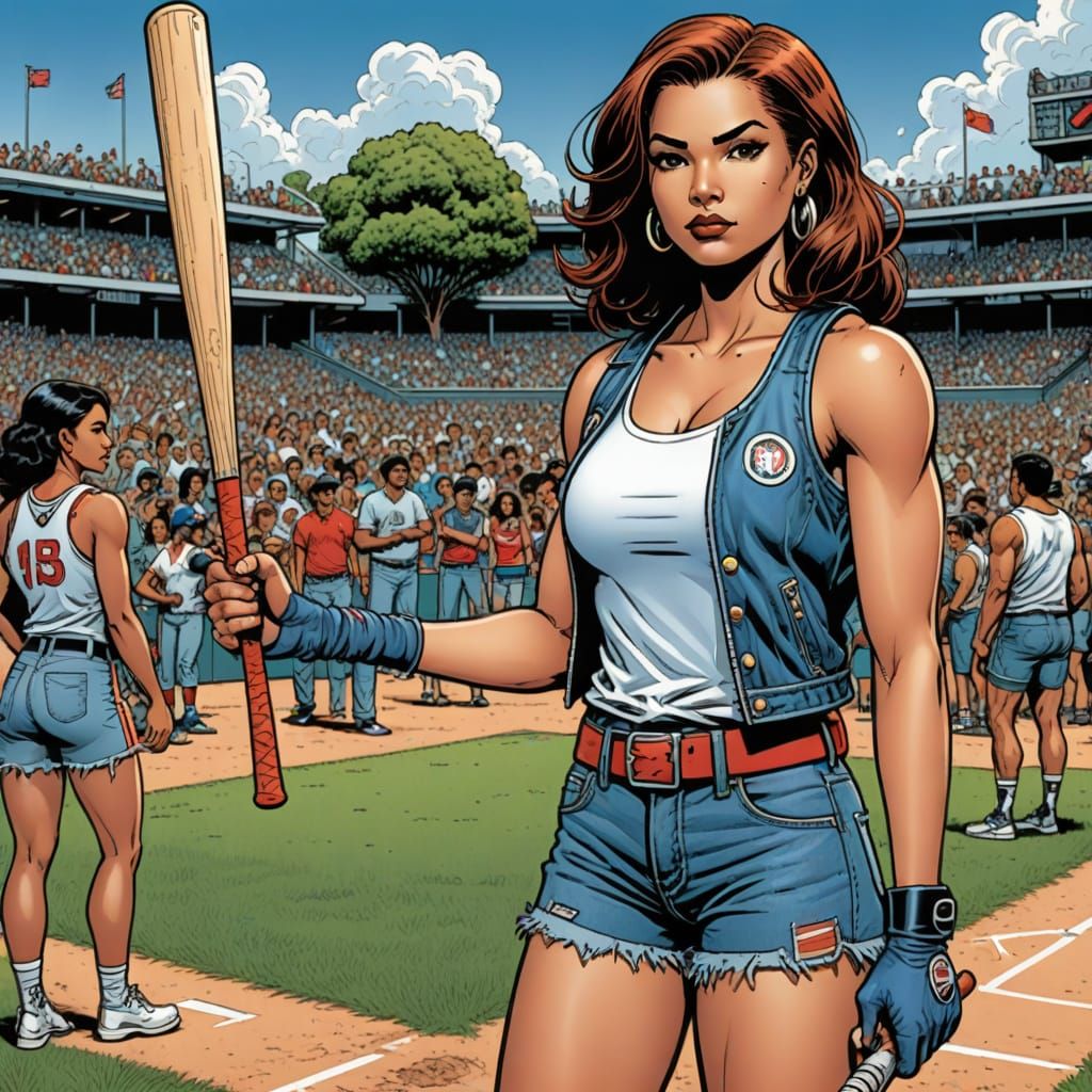 Hyper-Detailed Comic Art in a George Perez Style - AI Art