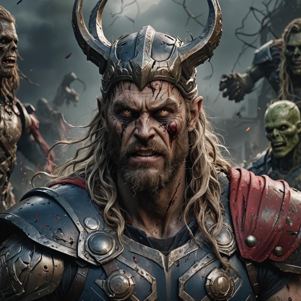 Marvel Zombies: Thor - AI Generated Artwork - NightCafe Creator