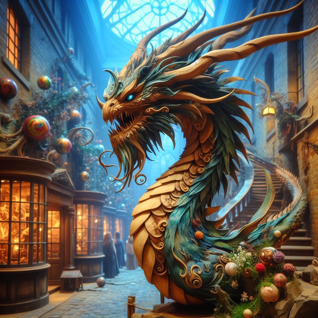 Wizarding World dragon - AI Generated Artwork - NightCafe Creator