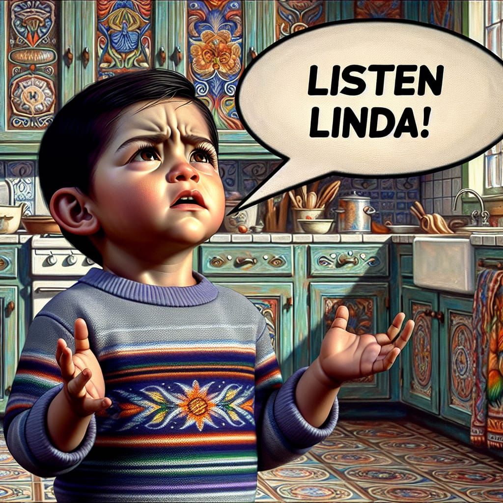“Listen Linda!” - AI Generated Artwork - NightCafe Creator