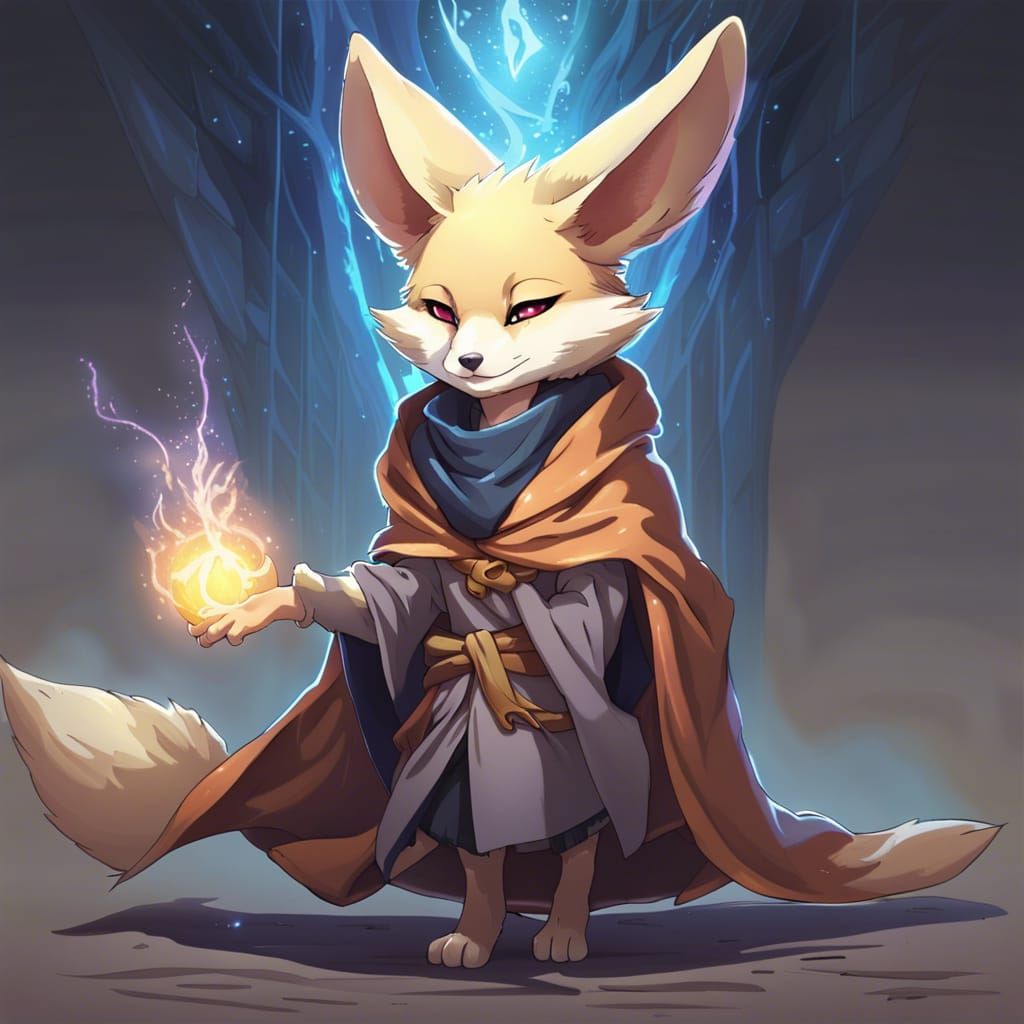 Wizard Fennec Fox - AI Generated Artwork - NightCafe Creator