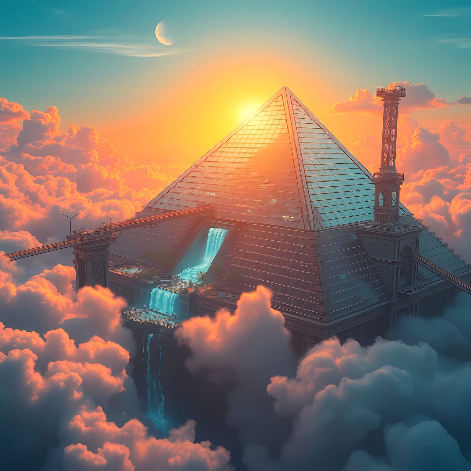 Solarpunk Utopia: Solar Pyramid Society v2