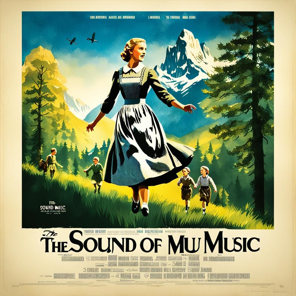 A poster for "The sound of music " - AI Generated Artwork - NightCafe ...