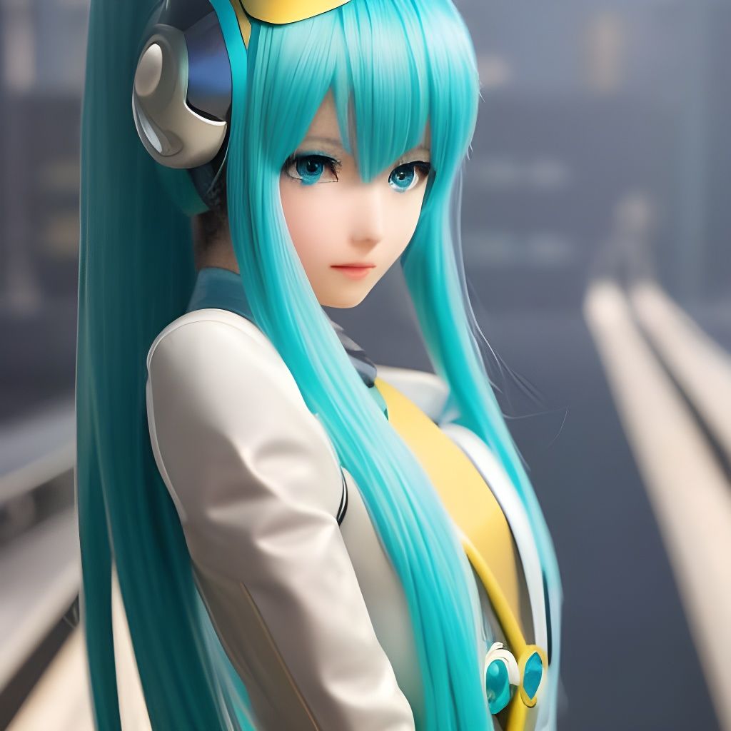 Hatsune Miku 121b - AI Generated Artwork - NightCafe Creator