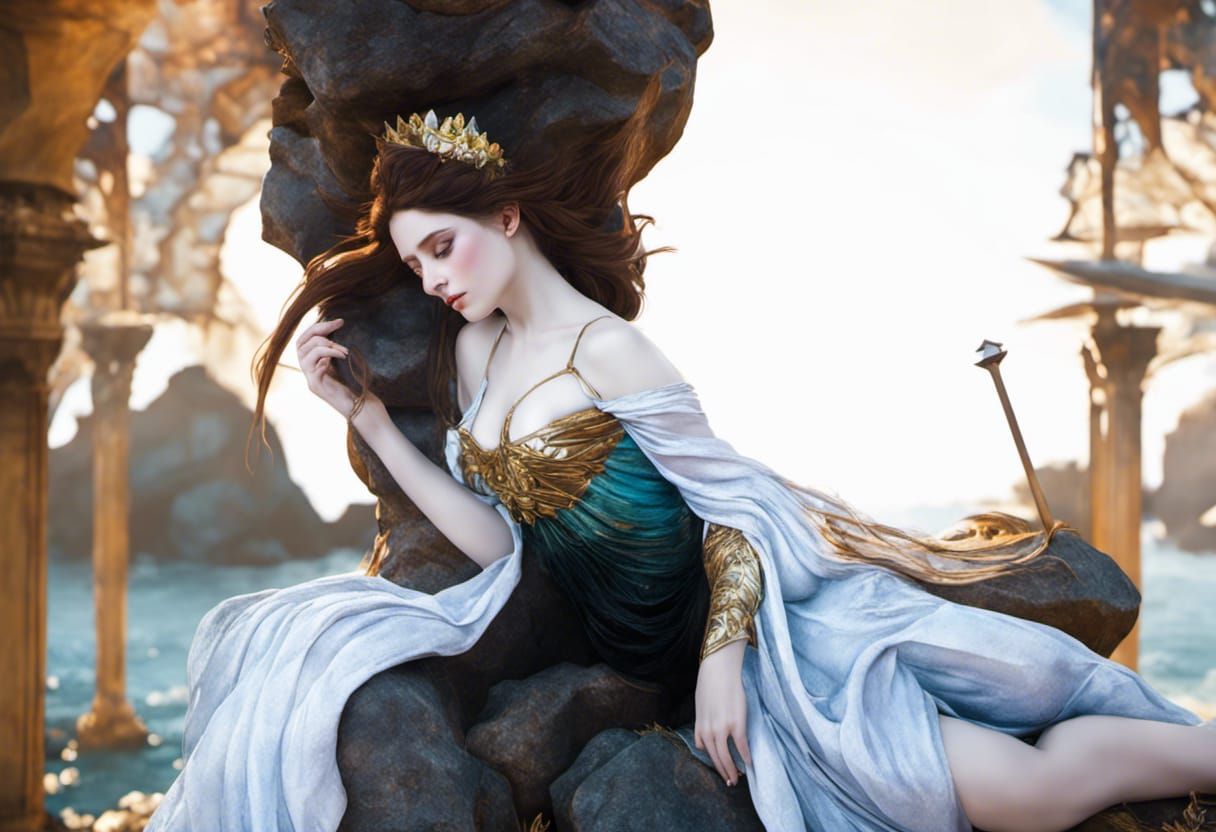 Siren (Pre-Raphaelite) - AI Generated Artwork - NightCafe Creator