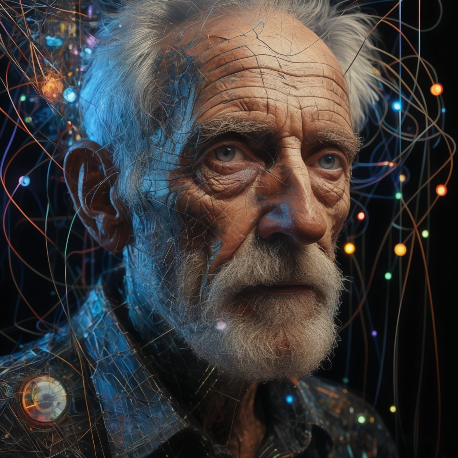 Half-Man Half-Machine - AI Generated Artwork - NightCafe Creator