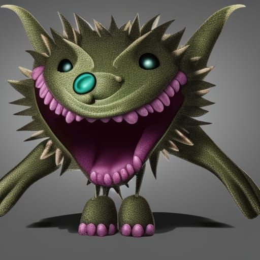 A My Singing Monsters Olive(color)-Element monster - AI Generated ...