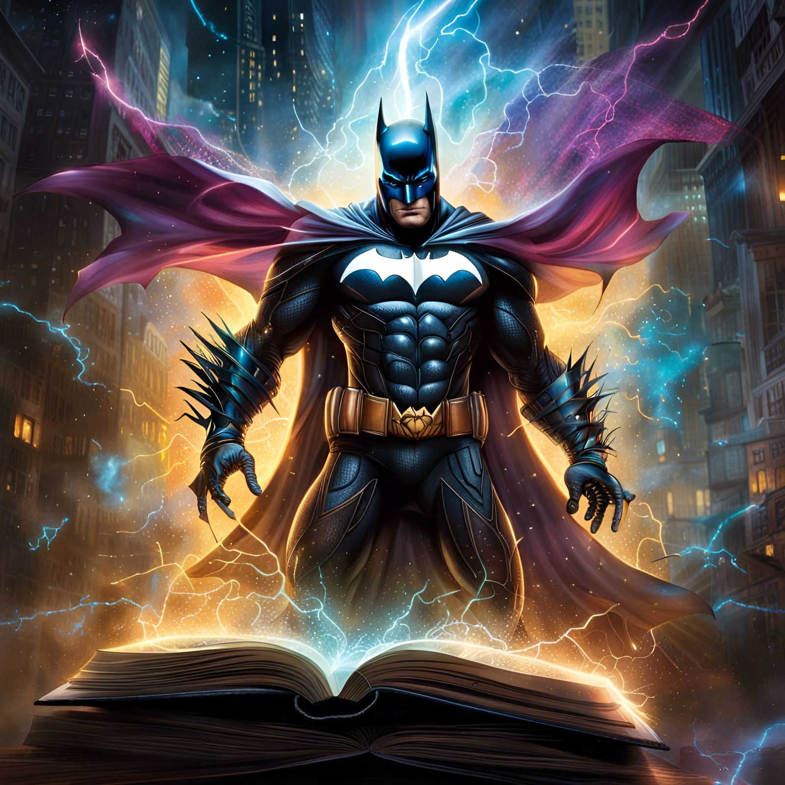 the pages of a mystical book unfurl, the world within reveals a ...