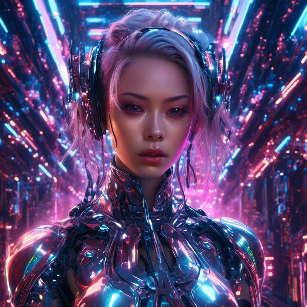 Welcome to the neon rave - AI Generated Artwork - NightCafe Creator