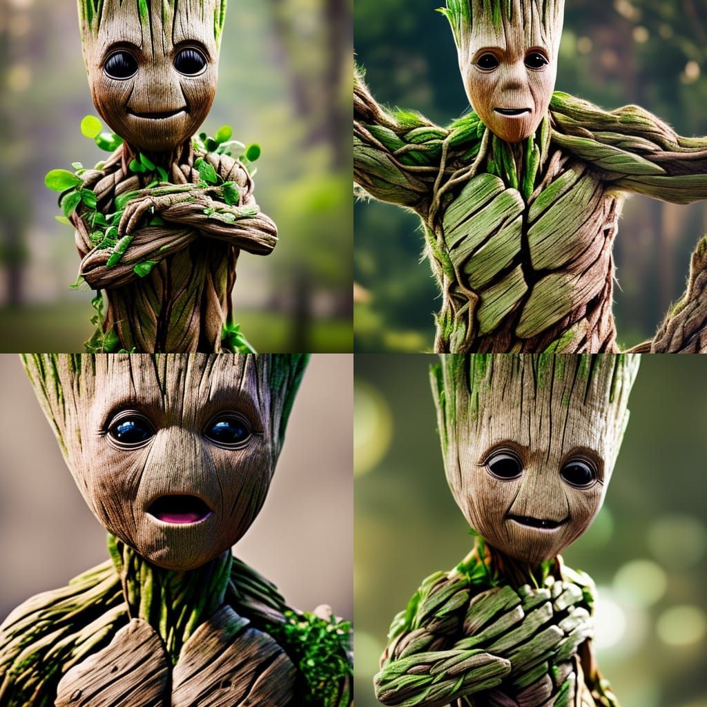 I am Groot! - AI Generated Artwork - NightCafe Creator